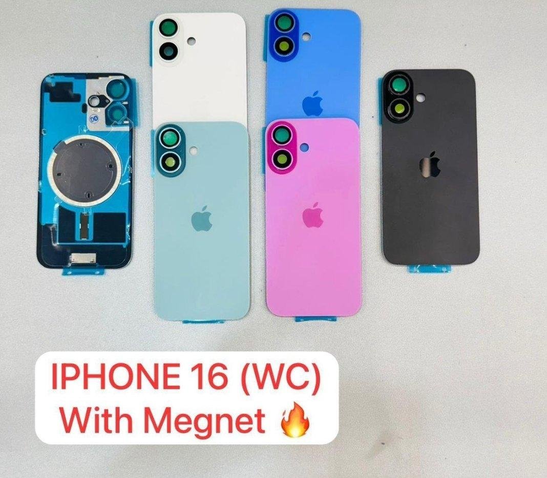 Back Panel Cover for Apple iPhone 16 | with camera lens and Magnate